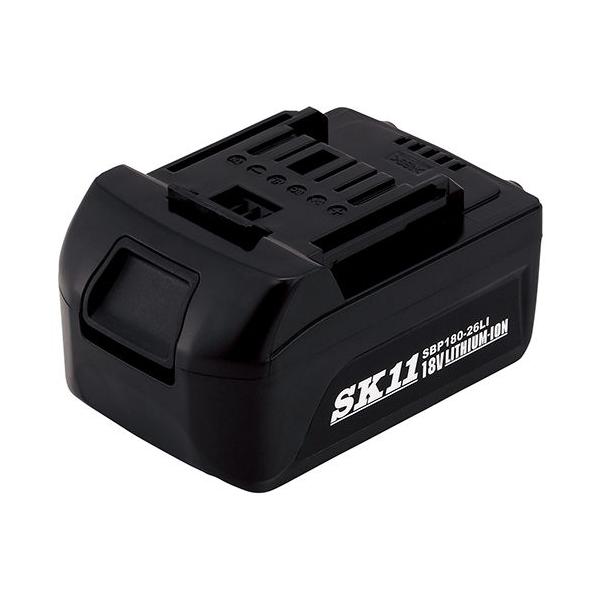 在庫状況：お取り寄せ/取引先在庫あり2日〜4日で出荷/※専用充電器で充電を行ってください。◆電圧18V容量2.6Ahのリチウムイオンバッテリーパック◆SK11電圧18V容量2.6Ahの充電インパクトレンチ用リチウムイオンバッテリーパック/[...
