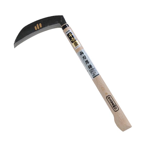 在庫状況：お取り寄せ/取引先在庫あり2日〜4日で出荷/※画像はイメージです。※本来の用途以外には使用しないで下さい。◆枝払い用です。◆雑木・小枝用です。◆鋼付刃で切れ味抜群です。/[リヨウバアツガマ180MM]