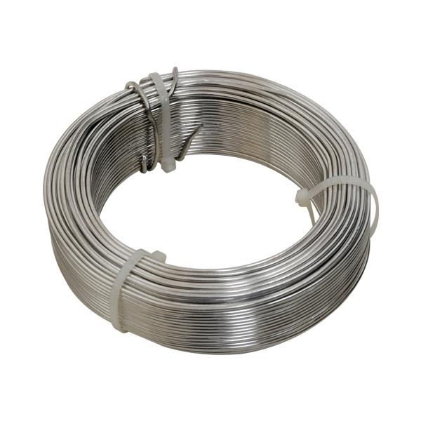 在庫状況：お取り寄せ/取引先在庫あり2日〜4日で出荷/※画像はイメージです。※先端、切断面に注意してください。◆園芸・工作に加工しやすいアルミ線です。◆盆栽用・園芸用・工作用などに使用できます。/[アルミセン15MMシロ200G]