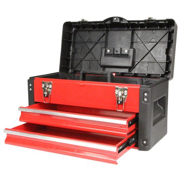 在庫状況：お取り寄せ/取引先在庫あり2日〜4日で出荷/◆スチールと樹脂による新しい組み合わせ、2段引出しの付いたツールボックス◆道具、工具、小物等の収納保管、運搬◆引出しはスムーズな開閉ができるベアリングレールを採用しました/[STC502...