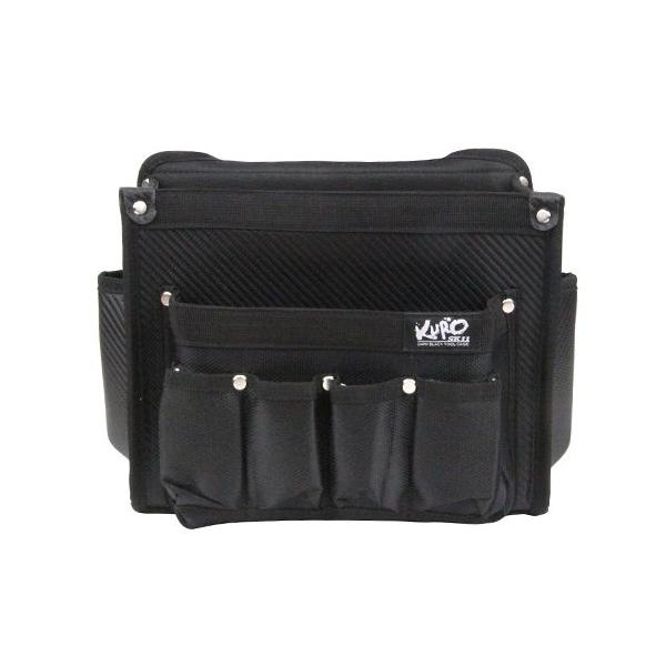 在庫状況：お取り寄せ/取引先在庫あり2日〜4日で出荷/◆こだわりの質感のカーボンレザー調(黒)シリーズの内装用腰袋◆ツールの収納・携帯◆回転式安全コード取り付け金具がついています/[SKC27BK]