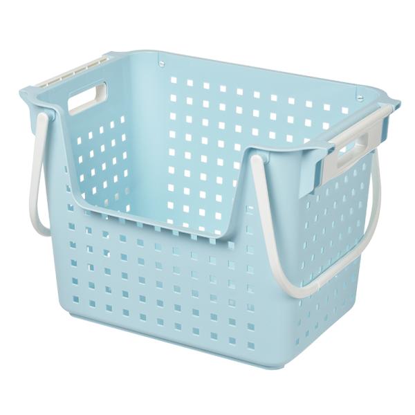 在庫状況：お取り寄せ/お届け：約2週間/◆積み重ねても中のものが出し入れできる便利なバスケット◆ランドリーバスケットやおもちゃ等の収納に便利/[HMRY2075BL]