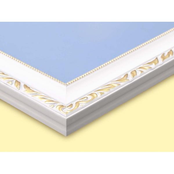 在庫状況：お取り寄せ/※画像はイメージです。実際の商品とは異なる場合がございます。※お手持ちのジグソーパズルのサイズをよくご確認の上ご購入下さい。木製豪華フレーム アンティークホワイト(サイズ：72cm×49cm)です。