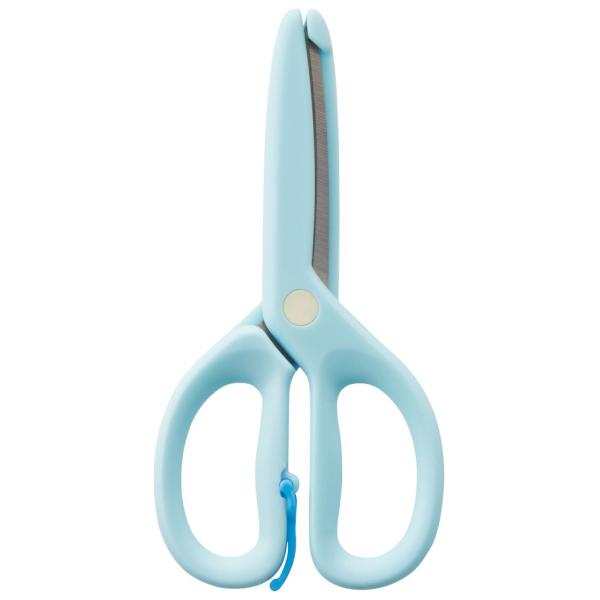 在庫状況：お取り寄せ/2024年03月 発売/◆はさみデビューに最適な、2歳から安全に使えるはさみ◆ベルヌーイカーブ刃◆樹脂ガード付き/[SC120M34588]