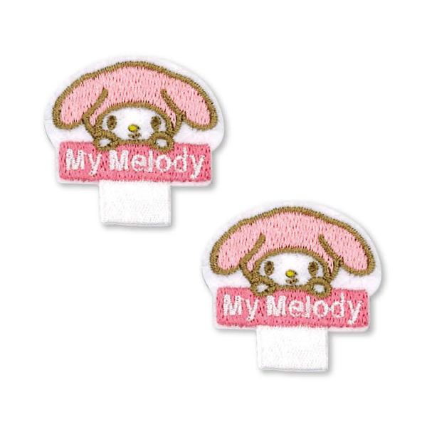 在庫状況：お取り寄せ/7日〜10日で出荷/※実際の商品の色や素材が写真と異なる場合があります。※リボン部分にはアイロンを高温であてないでください。◆マイメロディの名札つけアップリケです◆リボン部分に名札ピンの部分を通すだけ ◆制服や持ち物に...
