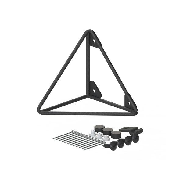 在庫状況：お取り寄せ/7日〜10日で出荷/◆壁面にテトラ型の棚受けを設置するDIYパーツ◆壁を大きく傷つけず、石膏ボードにもOK◆1×4材にジャストフィット/[WPK64ヘイアンシンドウ]