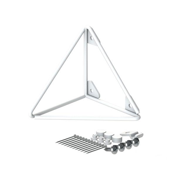 在庫状況：お取り寄せ/7日〜10日で出荷/◆壁面にテトラ型の棚受けを設置するDIYパーツ◆壁を大きく傷つけず、石膏ボードにもOK◆1×4材にジャストフィット/[WPW64ヘイアンシンドウ]