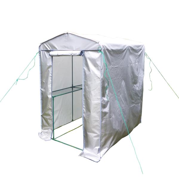 在庫状況：お取り寄せ/7日〜10日で出荷/◆組立式簡易物置!◆季節ものや、普段使わないものを収納するのに便利です!◆パイプをジョイントに差し込むだけで組み立てが出来る、工具いらずの簡易組立式/[SP07マルハチ]