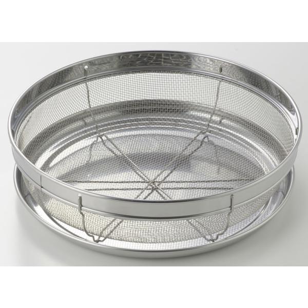 在庫状況：お取り寄せ/※塩素系漂白剤は使用しないでください。◆旬のお野菜をのせたり茹でものの湯を切ったり、何かと出番の多いザルセット。トレーが付いているから水切りも安心。/[SH6452ヨシカワ]