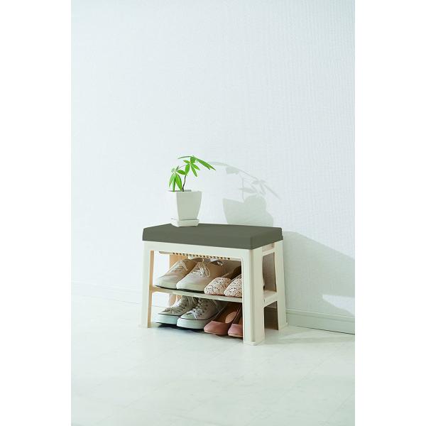 在庫状況：お取り寄せ/7日〜10日で出荷/◆コンパクトなのに座れる収納エントランスベンチ。◆座面を外せば小物収納として使えます。◆玄関脇などで靴を履くときに腰をかけたり、便利に使える!・サイズ(約)：幅455×奥行270×高さ355mm・完...