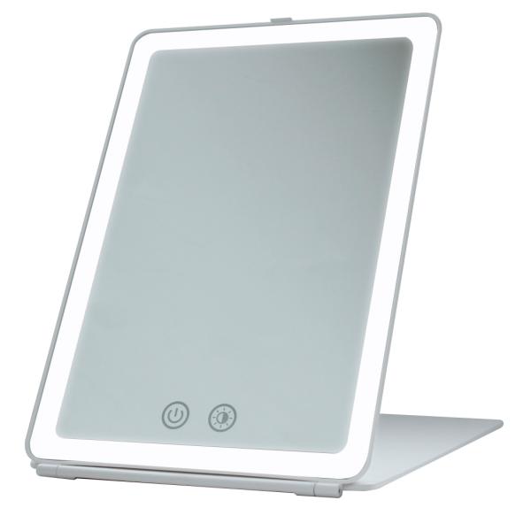 在庫状況：お取り寄せ/7日〜10日で出荷/◆3種類の色調変更可能。◆タッチセンサーで簡単変更、ウォームライト・クールライト・ナチュラルライトと使い分けもラクラク。◆鏡の枠にLEDを搭載。・サイズ(約)：幅17.4×奥行2×高さ25.4cm/...