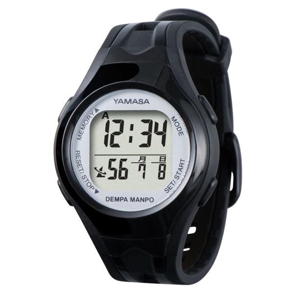 在庫状況：お取り寄せ/◆電波時計内蔵の腕時計タイプ万歩計(日本国内専用)◆3D加速度センサー搭載で、左右どちらの手首につけても計測可能・適応手首周り：12.5〜20cm/[TM460BS]