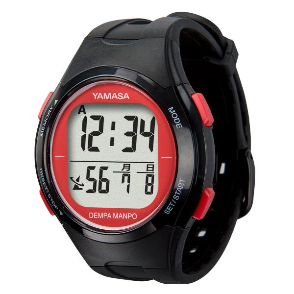 在庫状況：お取り寄せ/2021年09月 発売/◆電波時計内蔵の腕時計タイプ万歩計◆3D加速度センサー搭載で、左右どちらの手首につけても計測可能・適応手首周り：約14.5〜20cm・サイズ：約4.3×4.9×1.37cm(質量約39g)/[T...