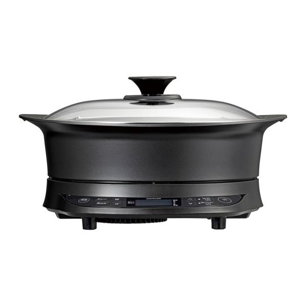 在庫状況：お取り寄せ/2024年11月 発売/◆オーバル型の鍋で、大容量でも省スペース◆ワンタッチで簡単操作、3種の自動調理メニュー/[KIH1413K]