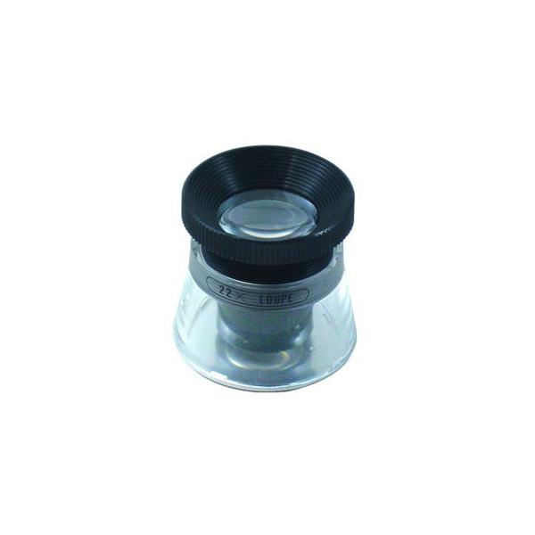 在庫状況：お取り寄せ/◆目盛り付の精密ルーペです。◆0.1mmのスケールが付いています。/[RCS22]