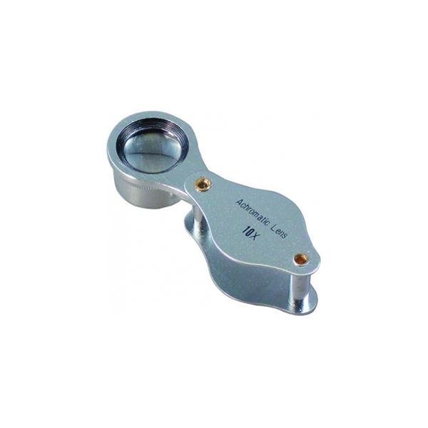 在庫状況：お取り寄せ/◆アクロマートレンズを使った10倍のメタルルーペ◆色収差を抑えて色の再現性が良好◆検査、鑑定、自然観察に/[RA1510]
