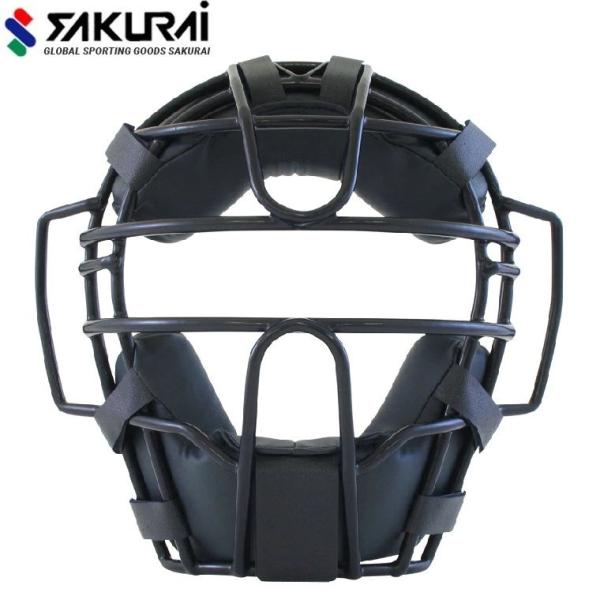 在庫状況：お取り寄せ/◆軟鉄中空鋼製で軽くて丈夫な、軟式野球用キャッチャーマスク。◆軽量なのであらゆる場面で素早い反応ができる。/[PM210BKサクライ]