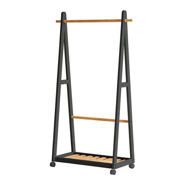 在庫状況：お取り寄せ/7日〜10日で出荷/◆木の質感を活かしたツートン仕様のハンガー。/[118032008]