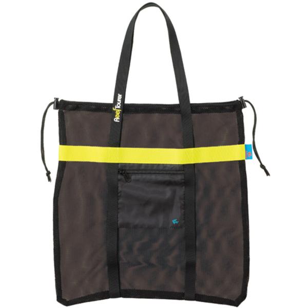 在庫状況：お取り寄せ/3日〜8日で出荷/◆スノーケリング器材の持ち運びに便利なポケット付きトートバッグ。◆メッシュ製なので水はけが良く、バッグに水が溜まりません。◆また、バッグごと水に漬けて器材を洗うことができます。/[TBTRA0301BK]