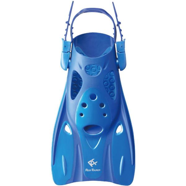 在庫状況：お取り寄せ/3日〜8日で出荷/◆軽量本格タイプのコンパクトストラップフィン。◆小さいながらもしっかりと推進力が得られる。◆足のスレを防止する柔らかいフットポケット。/[TBTRF0106BLM]