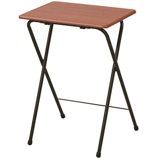 在庫状況：お取り寄せ/7日〜10日で出荷/◆折りたたみ式のミニテーブル。◆ダイニングの補助机としても大活躍!◆たためば約3.5cm!すき間に収納。・サイズ(約)：幅50×奥行48×高さ70cm/[YST5040HDBRBR]