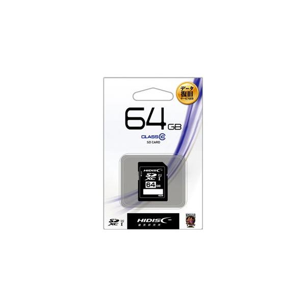在庫状況：お取り寄せ/※データ復旧サービスは、メーカーホームページでご確認ください。◆UHS-I対応◆容量 ： 64 GB◆CLASS ： CLASS 10/[HDSDH64GCL10DS]