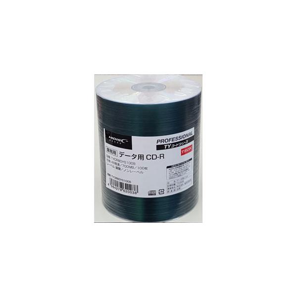 在庫状況：お取り寄せ/◆太陽誘電からプロダクションを引き継いで製造された高品質メディア◆48倍速対応データ用CD-R◆シュリンクパック100枚/[TYCR80YS100B]