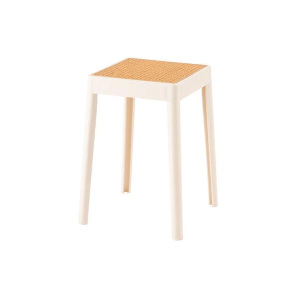 在庫状況：お取り寄せ/4日〜6日で出荷/※画像はイメージです。◆温かみのあるかごめ編み調。◆シンプルなフォルムの中に装飾されたかごめ編み調の座面が目を引き、お部屋のアクセントになります。・組立：完成品/[PC733WHアズマヤ]