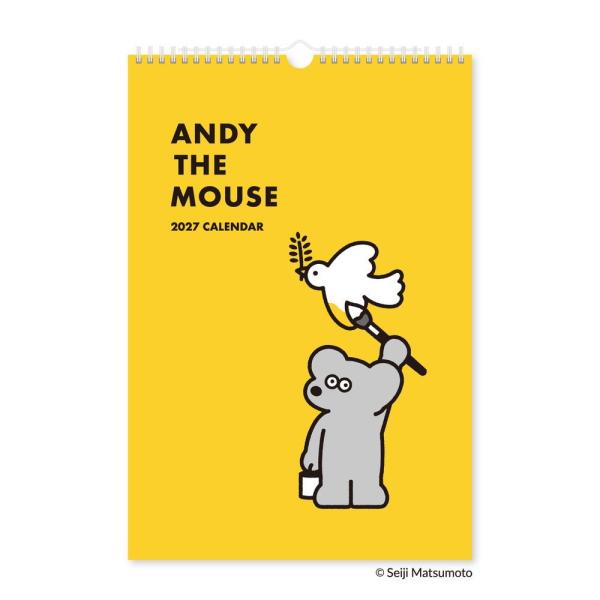 在庫状況：お取り寄せ/お届け：2〜3週間◆松本セイジさんが描く。(ねずみのANDY)の壁掛はインテリアにもぴったりなテイストです。/[4020シンニホン]