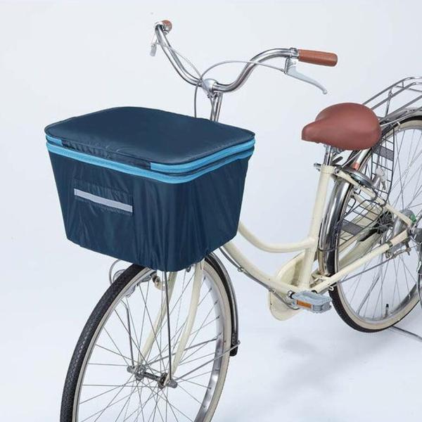 在庫状況：お取り寄せ/◆2段式収納で、荷物が無い時はスッキリ!◆特長:カバー背面に伸縮ゴムを採用していますので、色々なサイズのカゴにフィット。/[KW787NVBL]