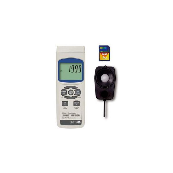 在庫状況：お取り寄せ/7日〜10日で出荷/◆SDスロット搭載したデータロガ照度計◆SDカードをパソコンに取り込むだけでExcelデータ編集が可能です◆多彩な測定モード(データホールド・MAX/MIN値表示)/[LX1128SD]