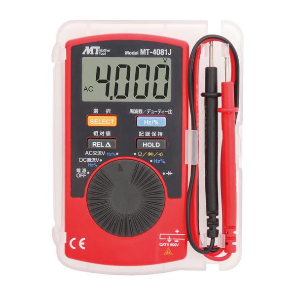 在庫状況：お取り寄せ/7日〜10日で出荷/◆軽量・薄型のカード型マルチメーター◆相対値測定機能搭載◆静電容量、周波数、デューティー比の測定も可能/[MT4081J]