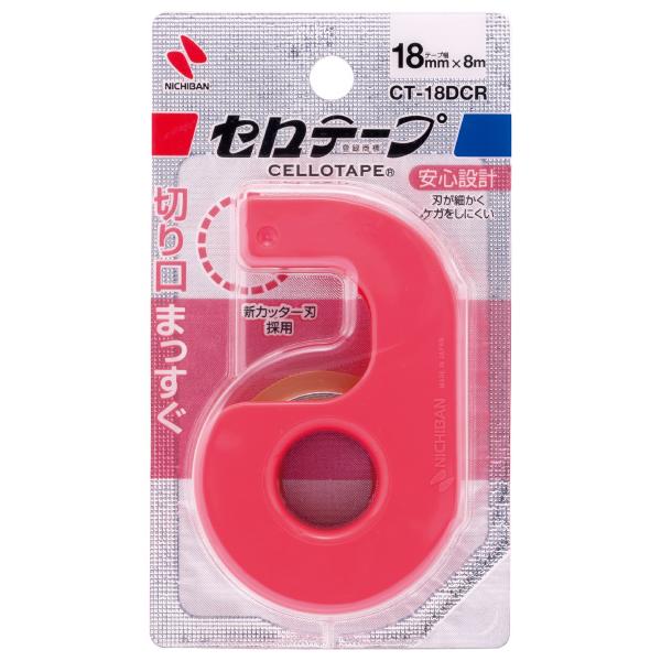 在庫状況：お取り寄せ/お届け：2〜3週間/◆新カッター刃を採用し、テープの切り口がまっすぐきれいに切れます。◆プラスチック製の細かい刃でケガをしにくい安心設計です。◆刃先のギザギザ部分をより細かく密にするなど、刃の形状や角度を工夫したことに...