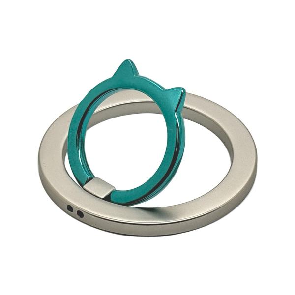 在庫状況：お取り寄せ/2025年02月 発売/◆本製品はMagSafe対応iPhoneの背面に磁石の力で取り付けることができるマグネット式スマホリングです。◆付属のメタルシールを貼ることによって、Magsafe非対応の機種にも取り付けること...