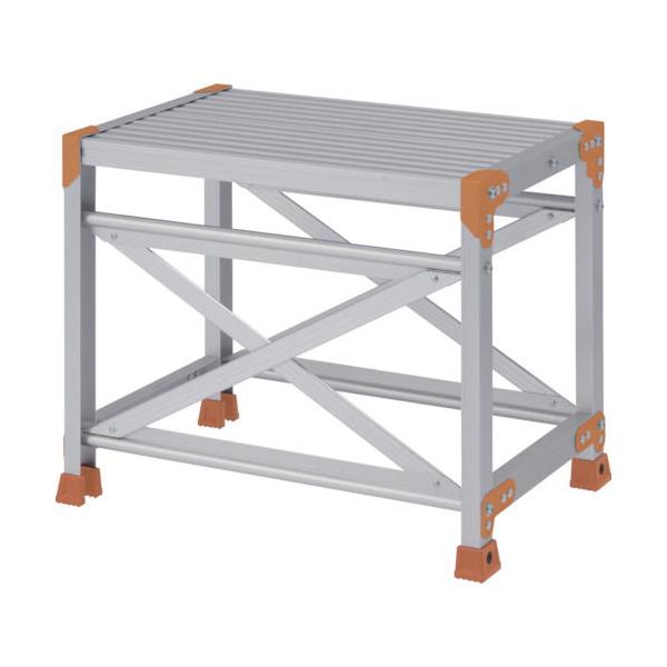 在庫状況：お取り寄せ/取引先在庫あり3日〜5日で出荷/◆豊富なラインナップを揃え現場ニーズに応える作業用踏台です。◆表面処理が高級感のあるオールアルマイト仕上げです。◆工場・倉庫などでの作業用、高所作業用に。/[FGN1650]