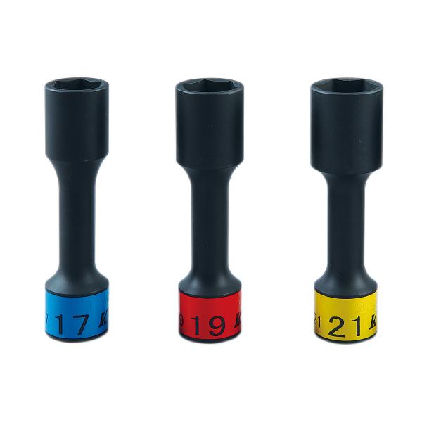 在庫状況：お取り寄せ/3日〜5日で出荷/◆ホイールナットの取外しに◆インパクトレンチ用ホイールナットソケット BP49-17 BP49-19 BP49-21 の3本セット/[TBP4903KTC]
