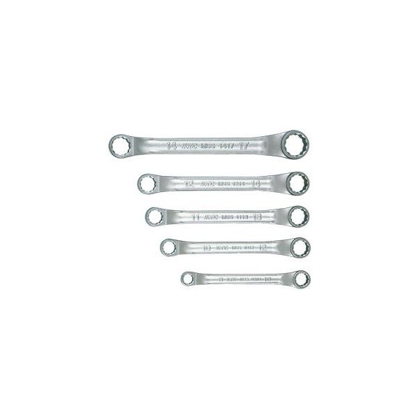 在庫状況：お取り寄せ/3日〜5日で出荷/◆トルク伝達を最大限に発揮できる45度のオフセット角度です。◆狭い場所でも使用しやすいショートタイプめがねレンチです。◆くぼんだ場所のボルト・ナットにも掛かりやすく、ヘッドを裏返しての使用も可能です。...