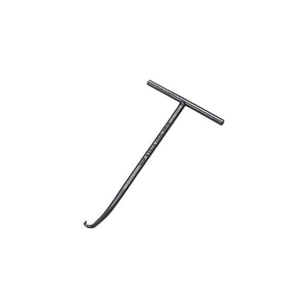 在庫状況：お取り寄せ/3日〜5日で出荷/◆ドラムブレーキのテンションスプリングの取外し用工具です。◆スプリングが外れにくい先端と、力の加えやすいT形ハンドルにより安全な作業ができます。◆二輪車のマフラー、サイレンサー、サイドスタンドのスプリ...