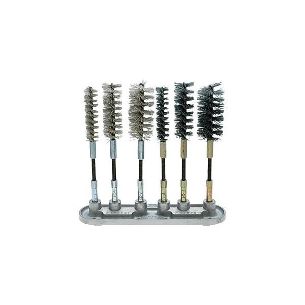 在庫状況：お取り寄せ/3日〜5日で出荷/◆アルミ用、鋳物用の2種類のポリシャがセットされています。◆ドラムブレーキホイールシリンダー内の清掃◆ナイロン線材の中に研磨剤を含んだブラシにより、きれいに磨く事が出来ます。/[ACP6KTC]