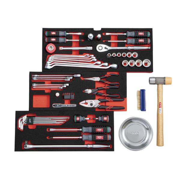 在庫状況：お取り寄せ/7日〜10日で出荷/※入組のみです。◆KTC 2026SKセール◆ラチェットコンビネーションレンチを採用したセットです。◆大型車・重機・農機などのメンテナンスに最適です。/[SK46026XT]