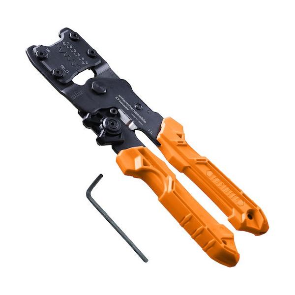 在庫状況：お取り寄せ/取引先在庫あり3日〜5日で出荷/◆3種のダイス交換で300種以上の端子に対応しています。◆独自設計の高精度ダイスです。◆オープンバレル端子の圧着作業に。/[PAD11ENGINEER]