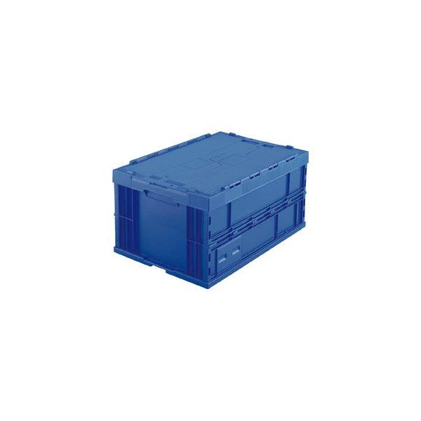 在庫状況：お取り寄せ/取引先在庫あり3日〜5日で出荷/◆フタ付ですので収納した商品にホコリがつきにくく、また通い箱としても最適です。◆オールプラスチック製で解体・分別の必要がなく、リサイクルが可能です。◆収納時は約1/4の省スペースです。/...