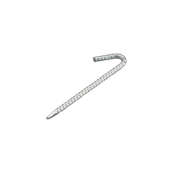 在庫状況：お取り寄せ/お届け：約2週間/◆異形タイプ(J型頭)で引き抜き強度をアップしました。◆ロープ、ワイヤなどを地面に引っ張り固定する時に使用。◆侵入防止ロープの設置にも。/[TRJY1020I]