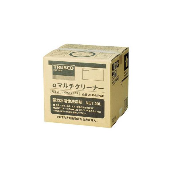 在庫状況：お取り寄せ/取引先在庫あり3日〜5日で出荷/◆各種設備機械・部品・工具などの油汚れを除去するために最適な水溶性アルカリ性洗浄剤です。◆アルミニウムへの影響が少ない。◆PRTR法対象物質を含みません。/[ALPMPCBトラスコ]