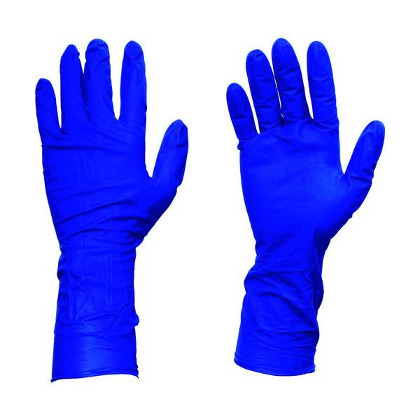 在庫状況：お取り寄せ/取引先在庫あり3日〜5日で出荷/◆厚手で強度が高く、ハードな作業で活躍します。◆ロングタイプです。◆天然ゴム本来の弾性を活かし、伸縮性に優れた手袋です。/[TGNL20BL]