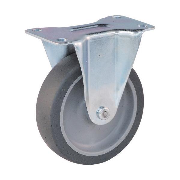 在庫状況：お取り寄せ/取引先在庫あり3日〜5日で出荷/◆エラストマー車用の固定の台車用キャスターです。/[TYSR100EL]