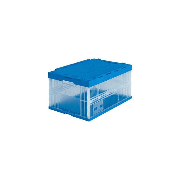 在庫状況：お取り寄せ/取引先在庫あり3日〜5日で出荷/◆フタ付ですので収納した商品にホコリがつきにくく、また通い箱としても最適です。◆オールプラスチック製で解体・分別の必要がなく、リサイクルが可能です。◆収納時は約1/4の省スペースです。/...