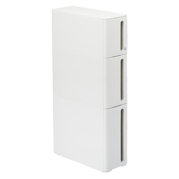 在庫状況：お取り寄せ/7日〜10日で出荷/※同じシリーズのドロアー、ラックと2段まで積み重ね可能。※上段として積み重ねることはできません。(下段としては使用できます)◆キッチンやランドリーにある17cmのすき間を有効活用できます。◆引き出し...