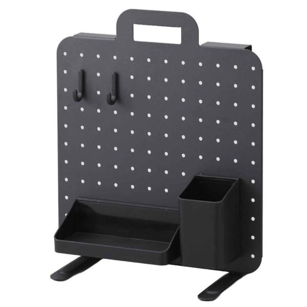 在庫状況：お取り寄せ/7日〜10日で出荷/◆卓上収納をお洒落に手軽に楽しめるペグボード30×30cmです。◆デスクの整理整頓アイテムにおすすめです。◆コスメやアクセサリー収納にも最適です。/[PEG3030BK]