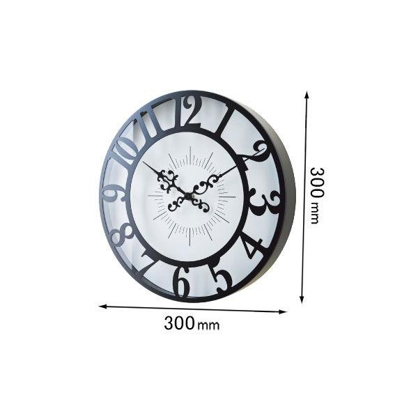 在庫状況：お取り寄せ/※電池は付属しておりません。◆ヨーロッパの時計台を連想させるクラシカルなウォールクロック◆サイズ：300×300×45mm(H×W×D)◆ステップムーブメント　◆壁掛け用木ネジ付属